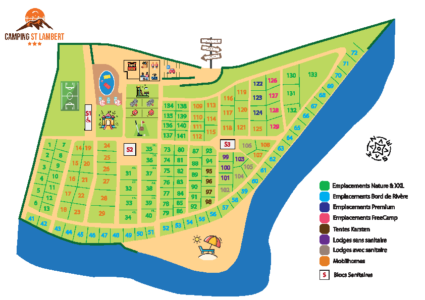 Camping Saint-Lambert – L’Aveyron en bordure de rivière